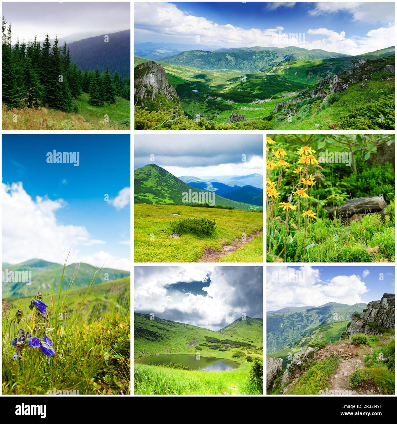 Montagne des carpates Banque d'images détourées - Alamy