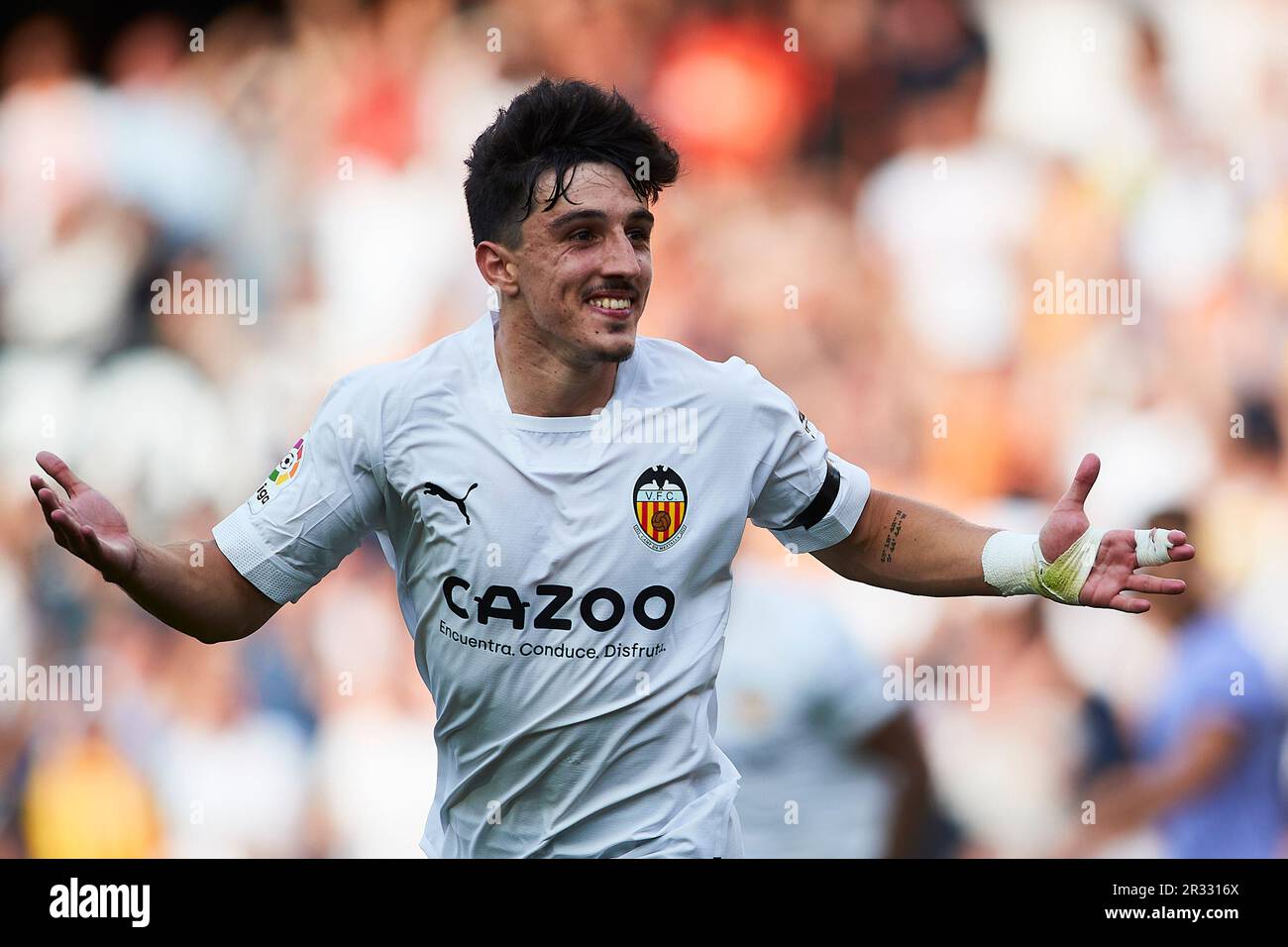 Diego Lopez Valencia et l'Espagne célèbrent après avoir marqué son ...
