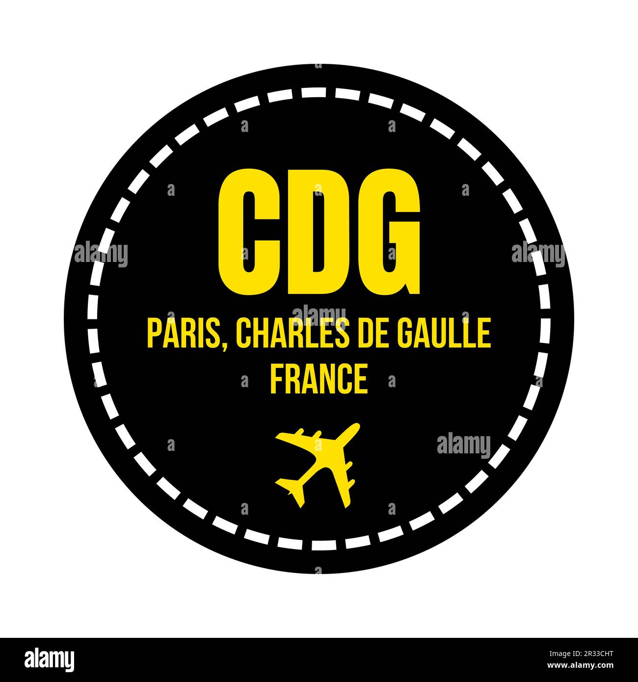 Paris charles de gaulle airport Banque d'images détourées - Alamy