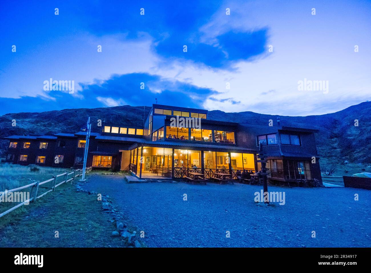 Cuernos del Paine, refugio Paine Grande, trekking W, Parque Nacional ...