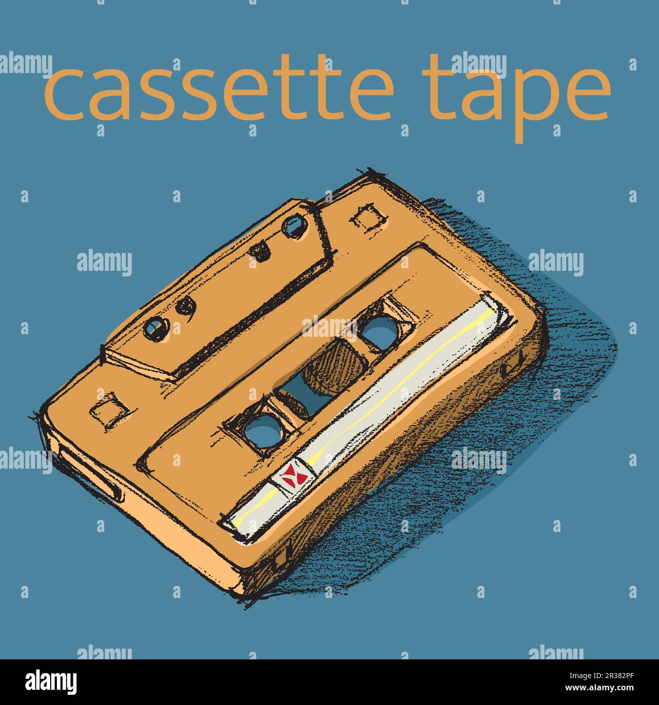 Crayon et cassette Banque de photographies et d’images à haute ...