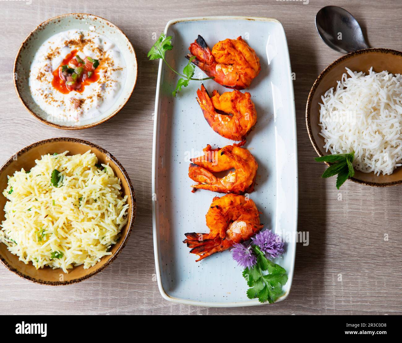 Tandoori prawns Banque de photographies et d’images à haute résolution ...