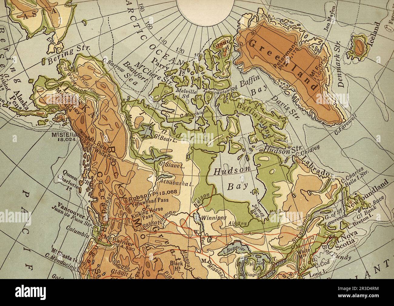 Mapa político de greenland canada Banque de photographies et d’images à ...