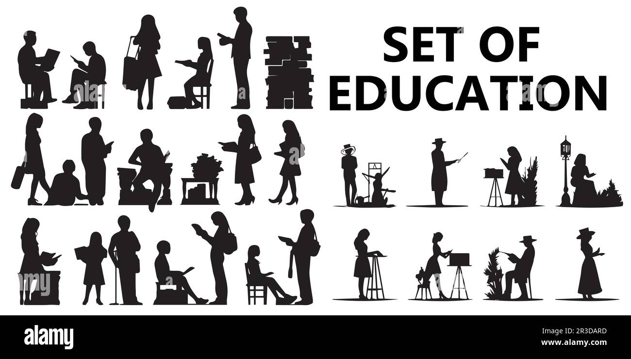 Female graduate silhouette Banque d'images vectorielles - Alamy