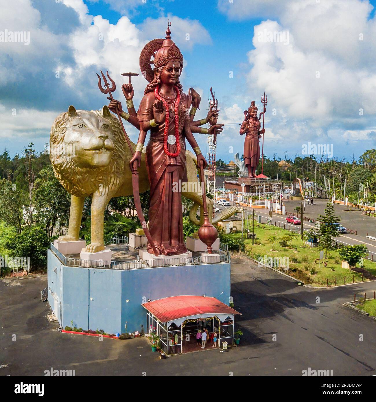 Durga mata et lord shiva au ganga talao Banque de photographies et d ...