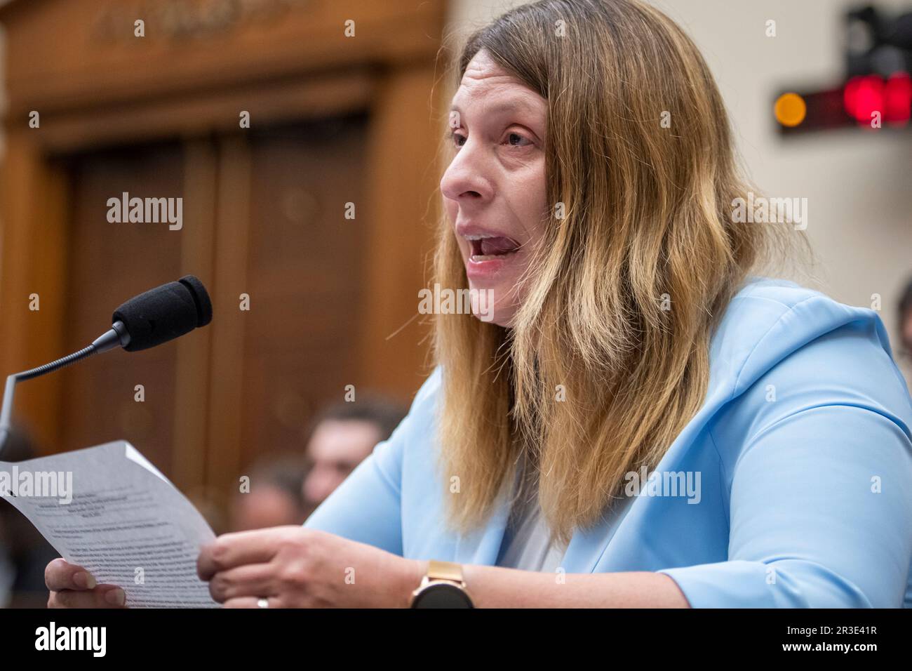 Washington, États-Unis d'Amérique. 23rd mai 2023. Tammy Nobles, mère de ...
