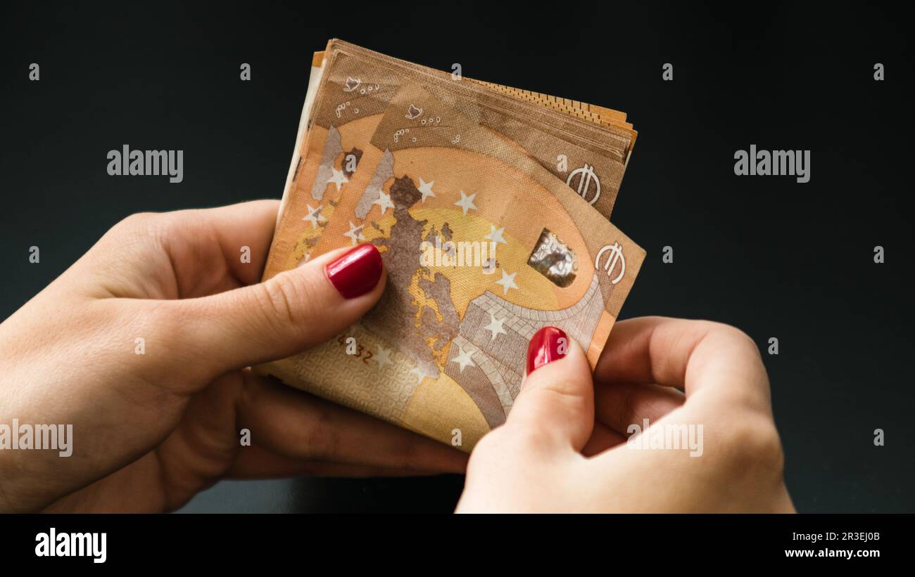 DEVISE EURO. Inflation en Europe, argent en euros. Monnaie de l'Union ...