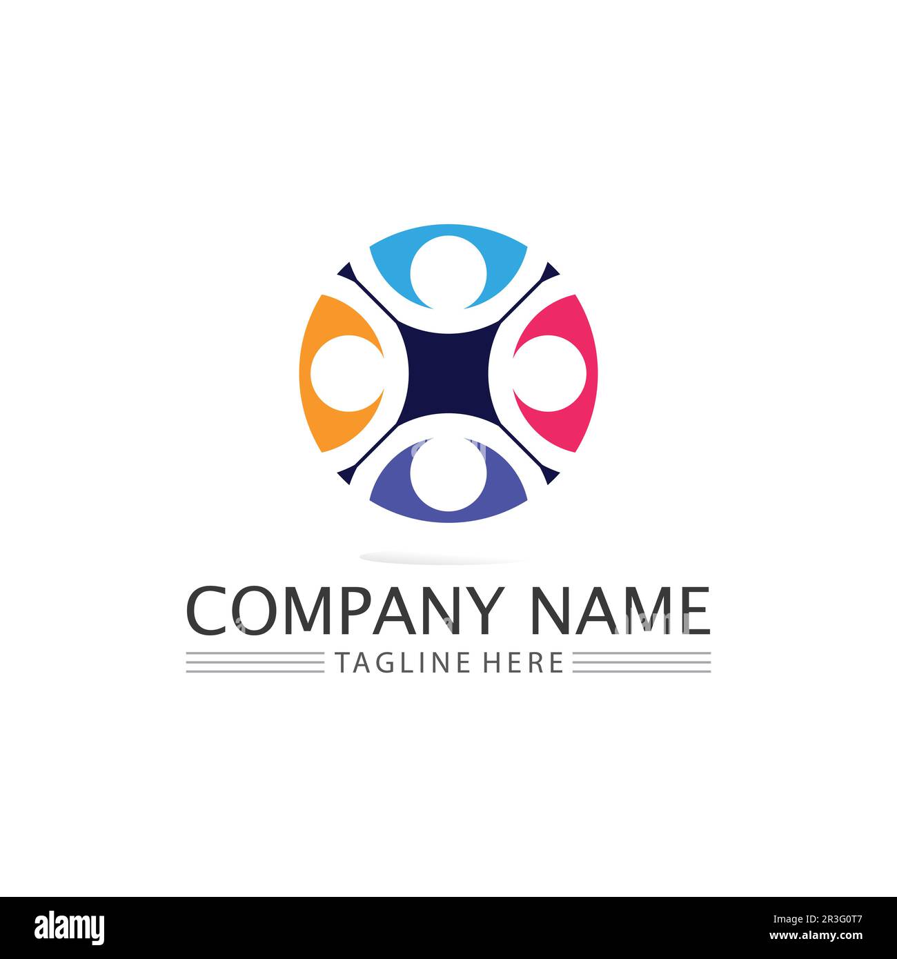 succes logo équipe travail marque et logo d'affaires, communauté ...