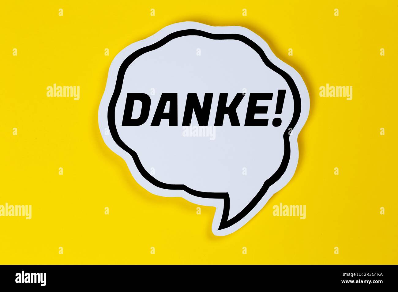 Thank you speech bubble Banque de photographies et d’images à haute ...