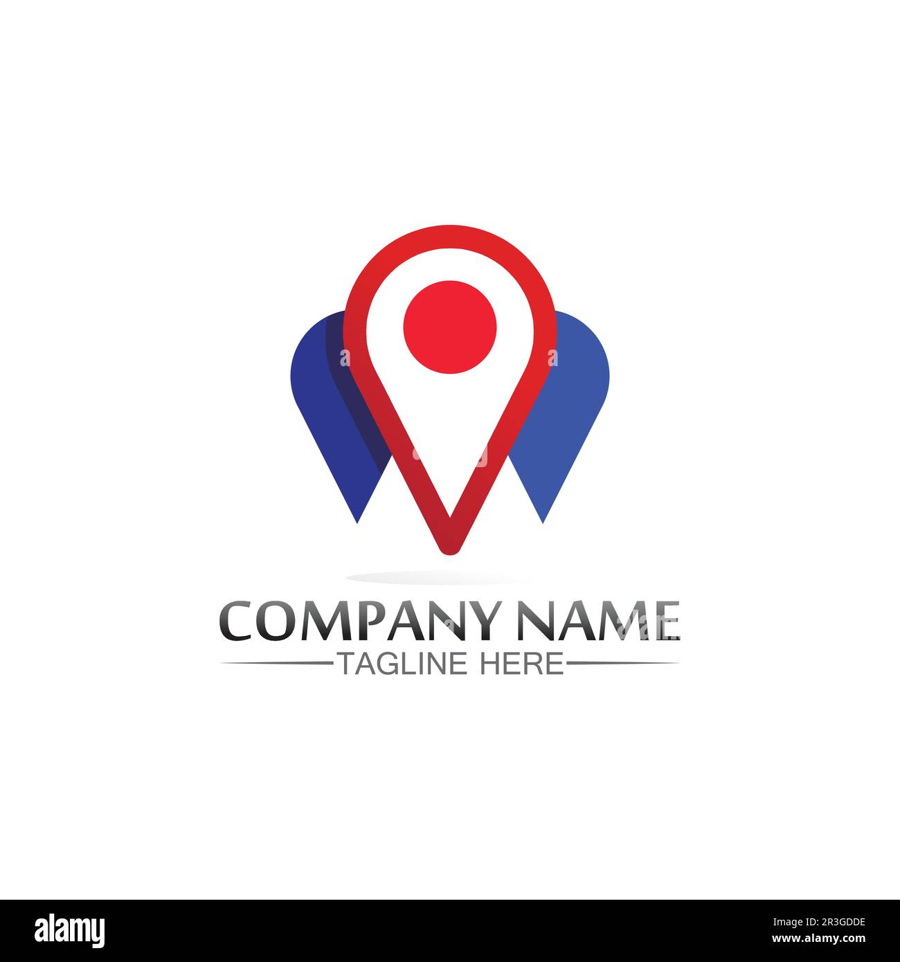 Icône d'emplacement, logo de carte pour la carte, carte google, signe ...