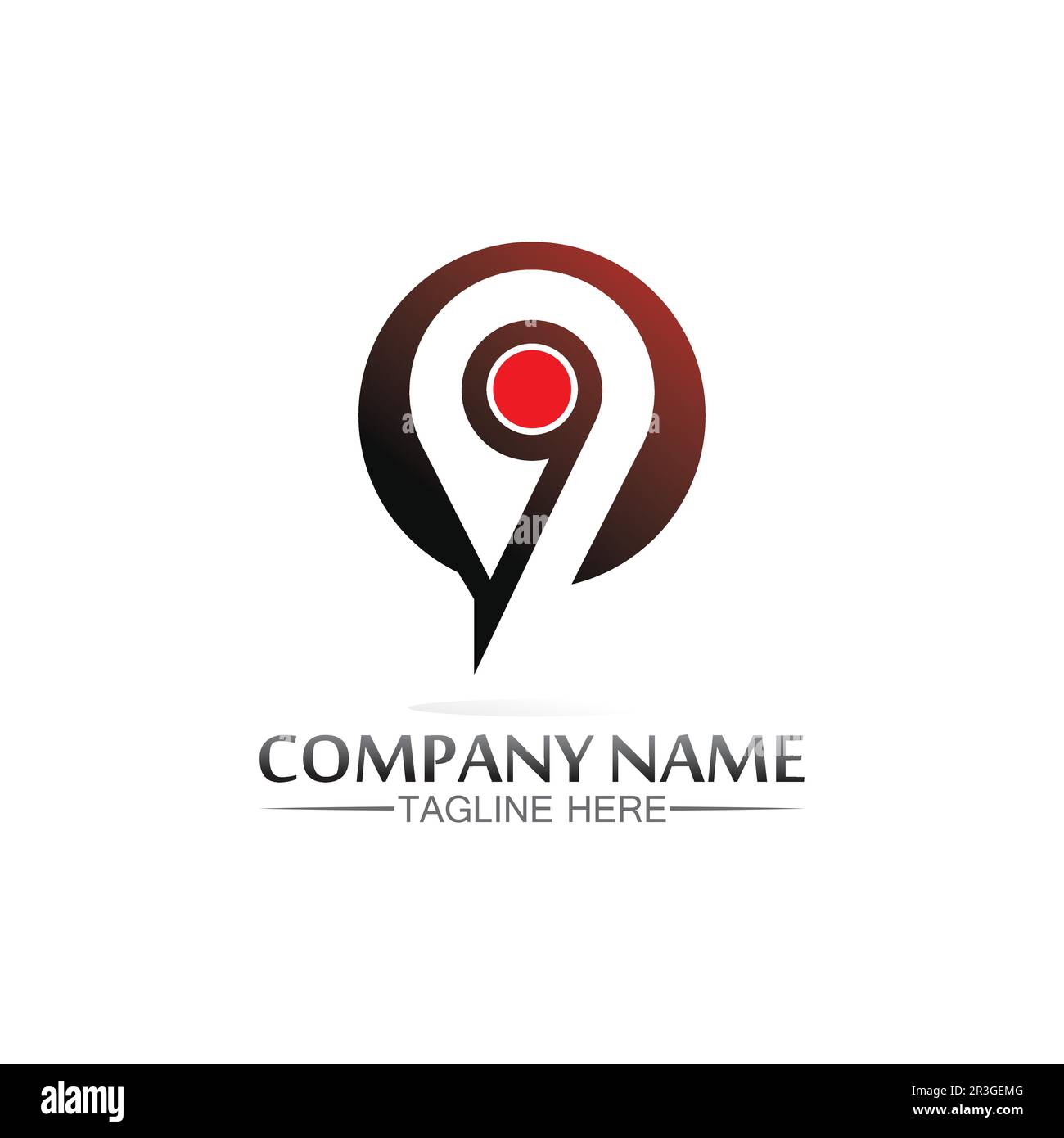 Icône d'emplacement, logo de carte pour la carte, carte google, signe ...