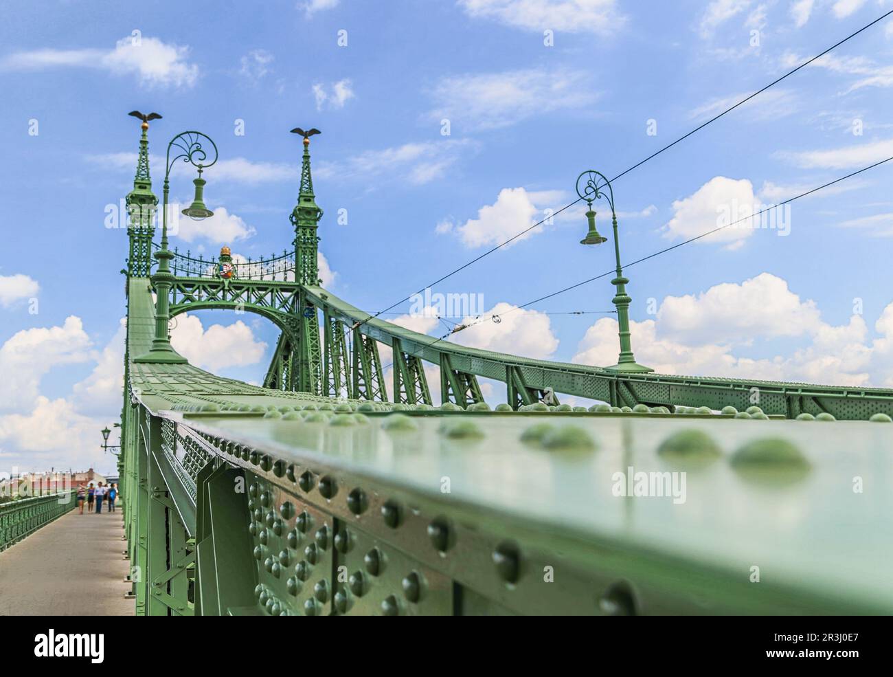 Pont métallique vert Banque de photographies et d’images à haute résolution - Alamy