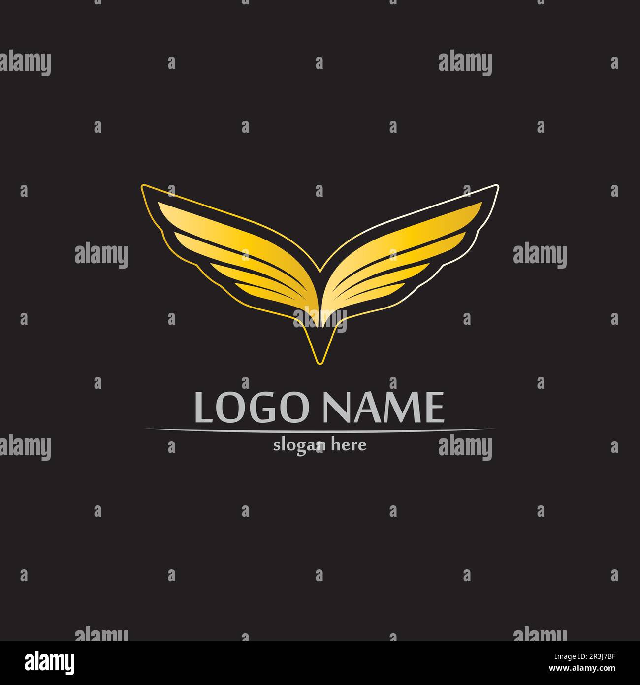 Logo des ailes Business et design animal ailes Vector Fast Bird symbole icône voler Image ...