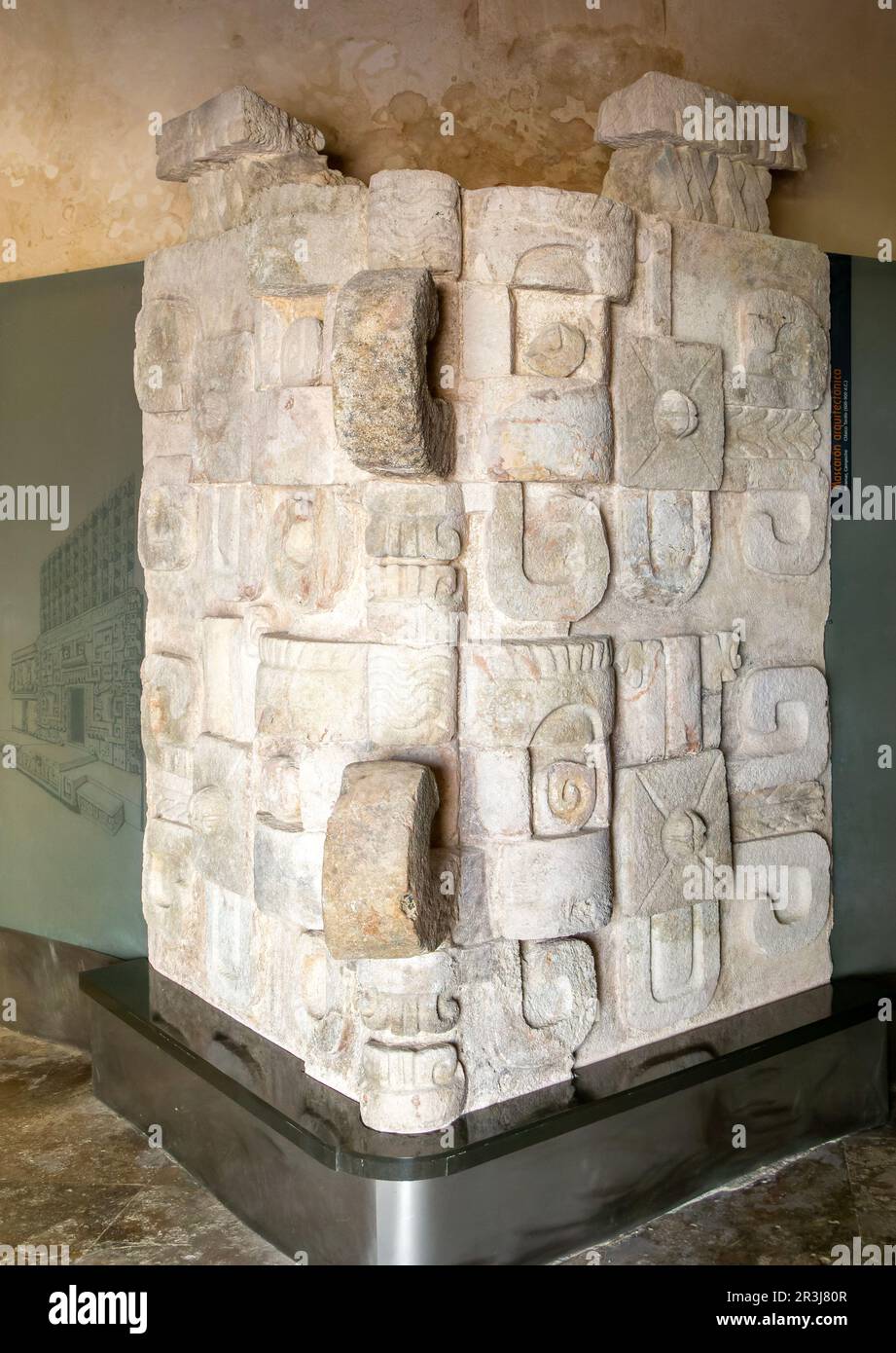 Détails de construction de la région de Chènes, musée d'archéologie ...