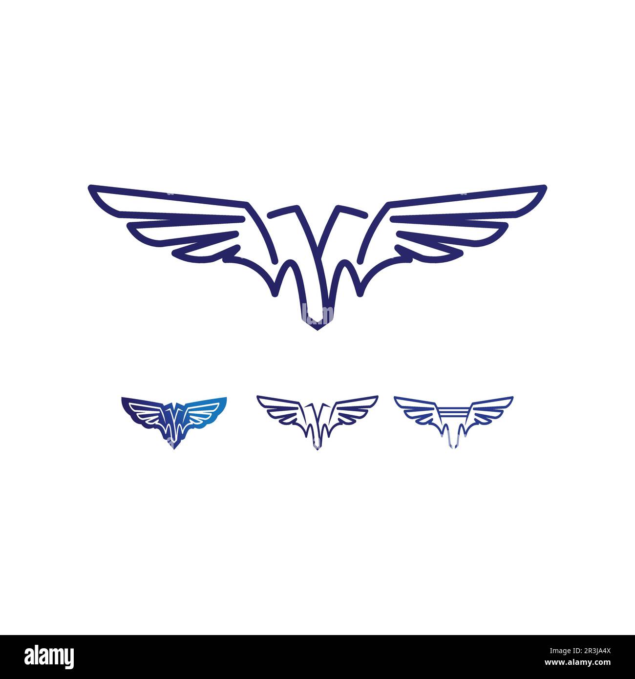 Logo des ailes Business et design animal ailes Vector Fast Bird symbole ...