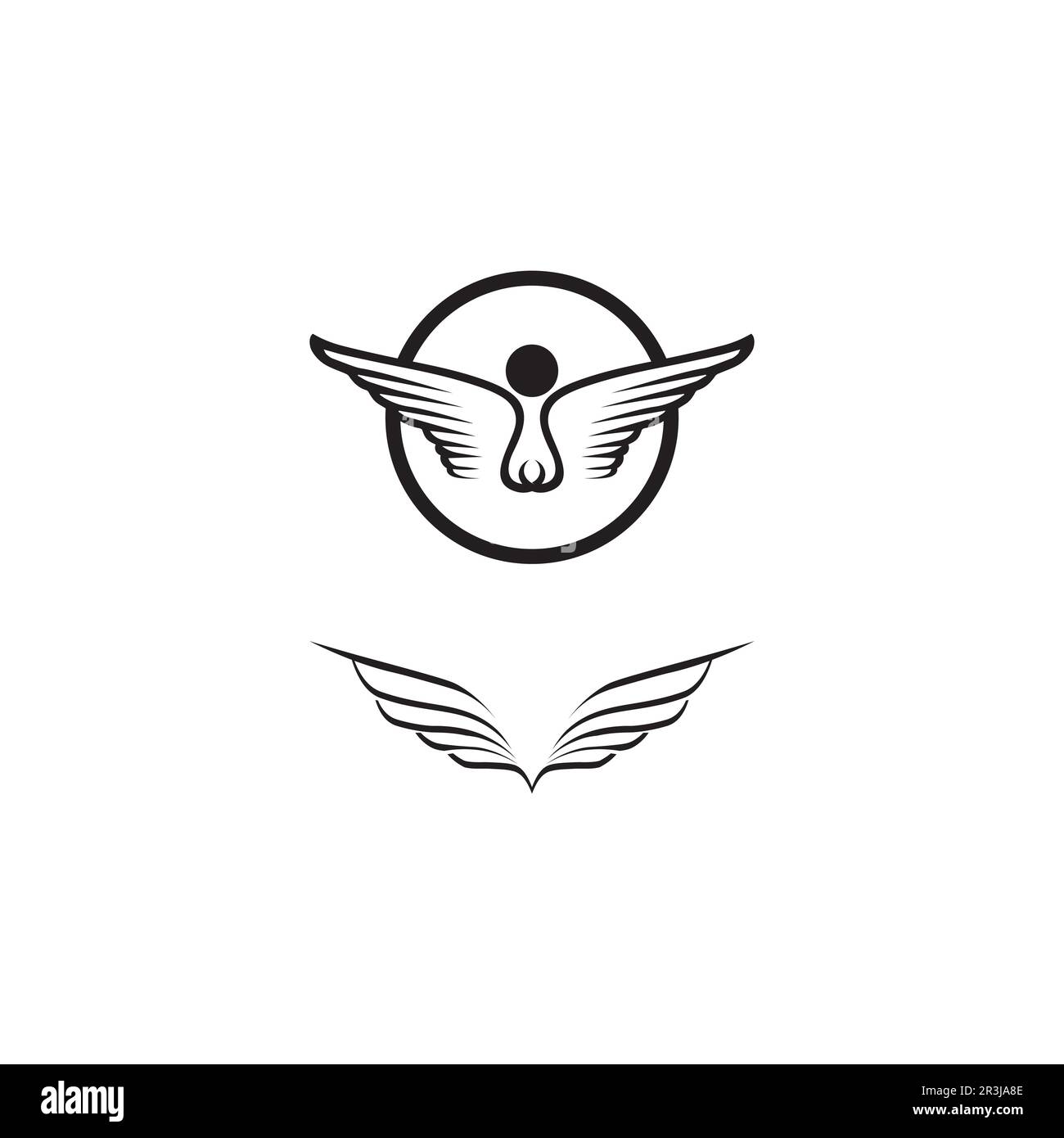 Logo des ailes Business et design animal ailes Vector Fast Bird symbole ...