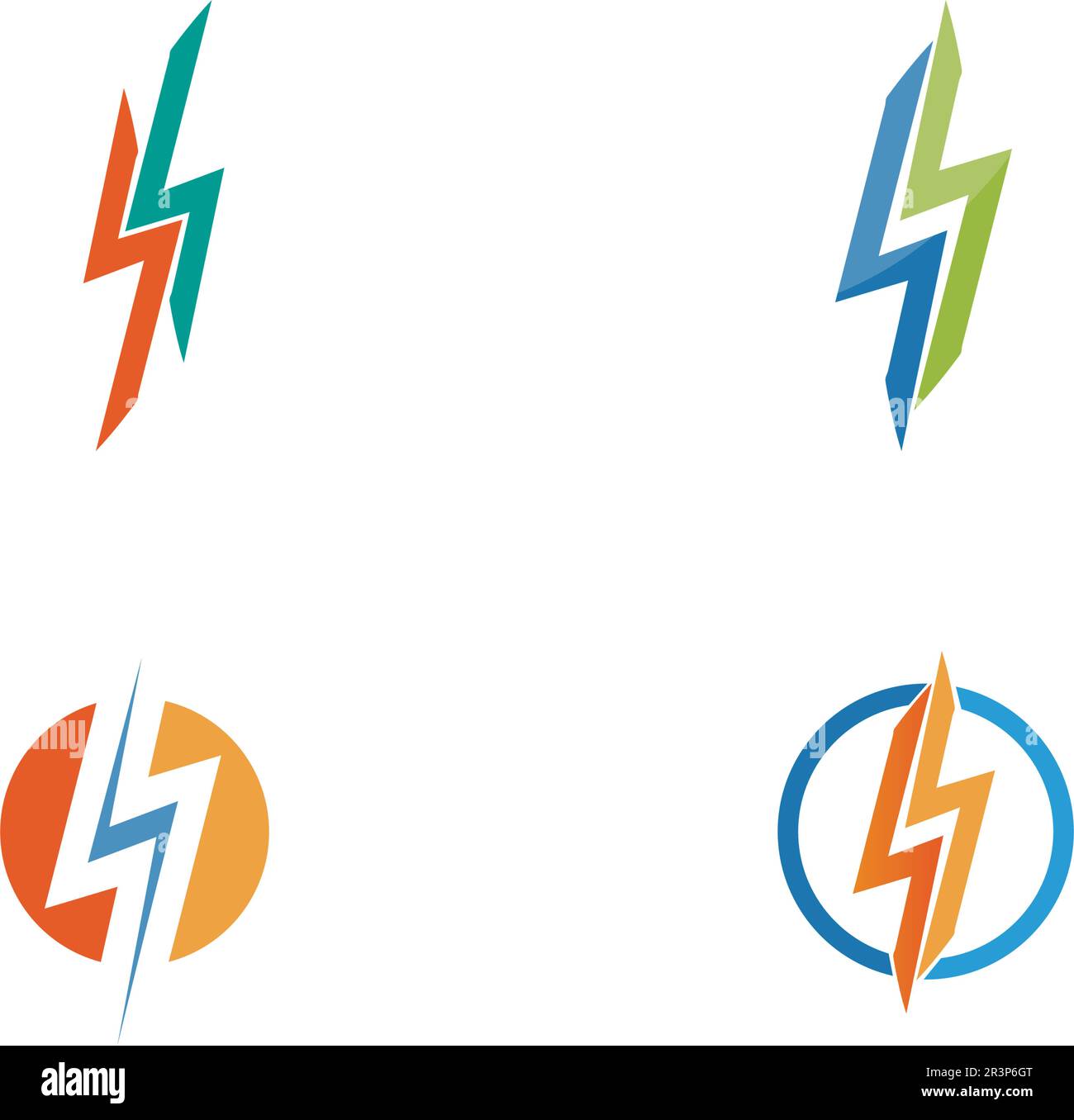 logo et symboles d'éclair vecteur électrique Image Vectorielle Stock ...