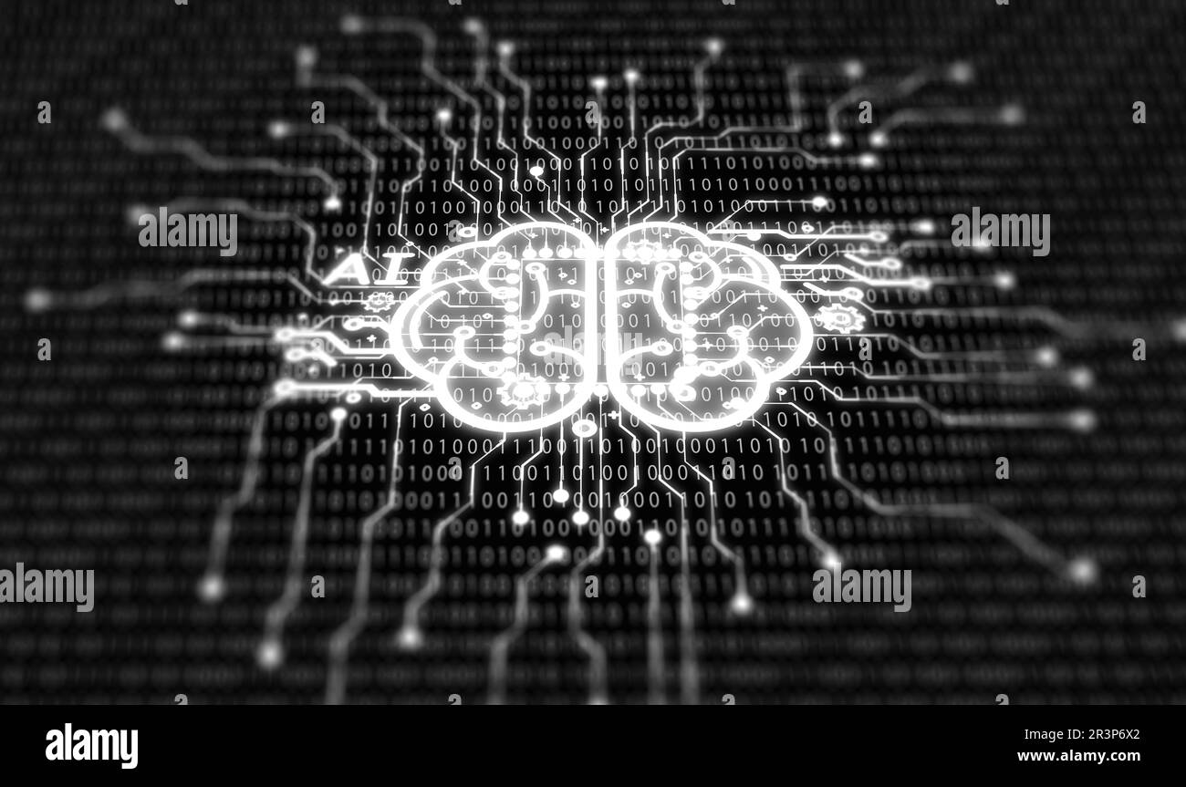 Le cerveau de l'intelligence artificielle est intégré sur une carte de ... Le cerveau de l'intelligence artificielle est intégré sur une carte de ...