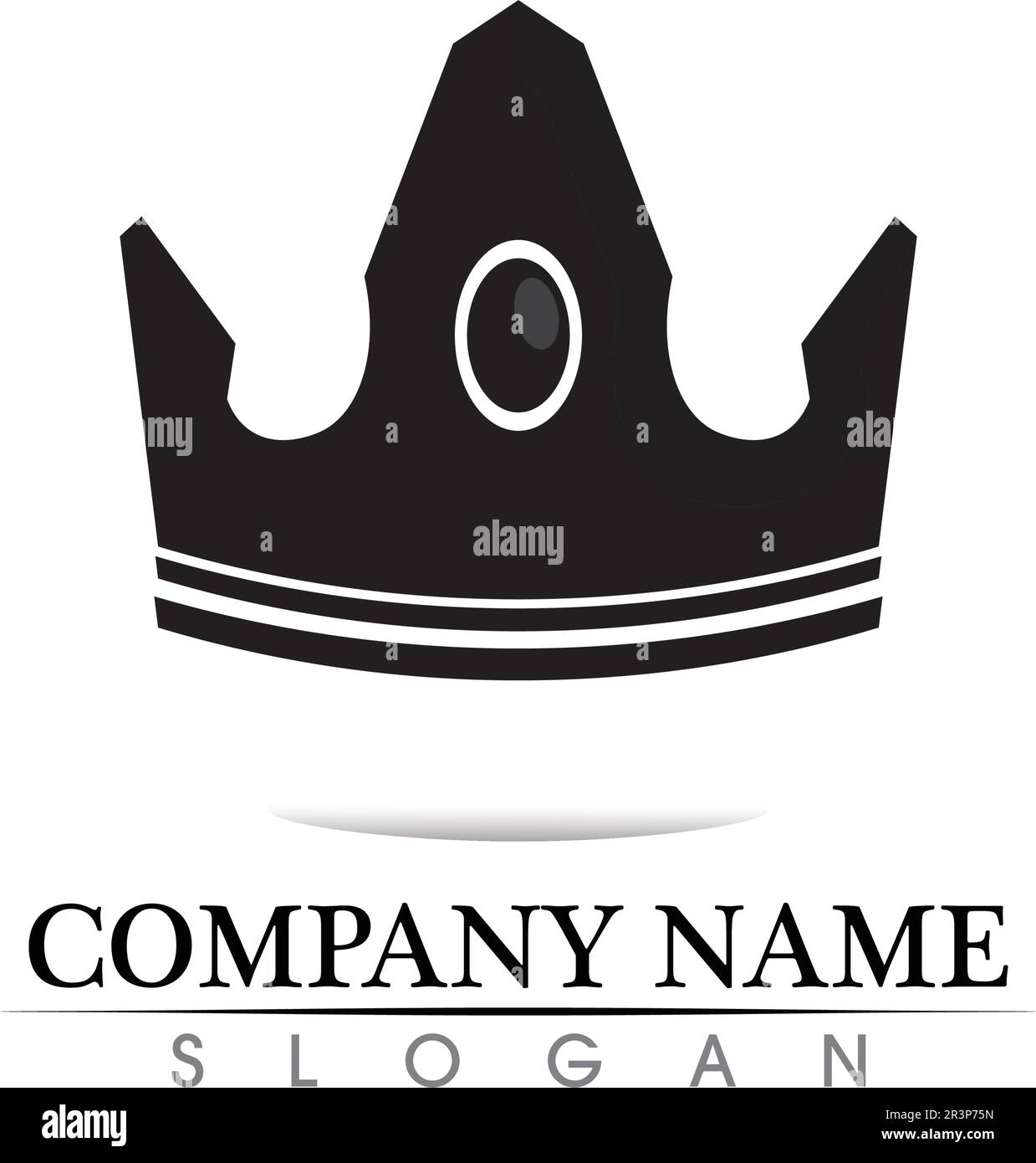 Monarque logo Banque d'images vectorielles - Alamy