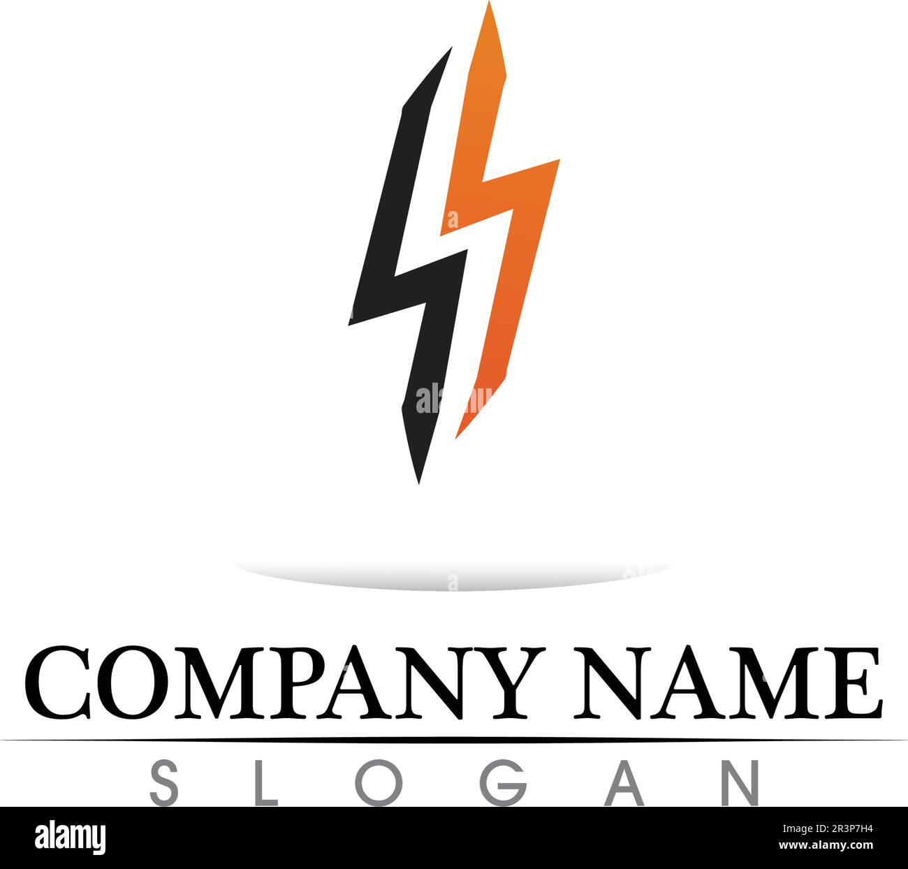 logo et symboles d'éclair vecteur électrique Image Vectorielle Stock ...