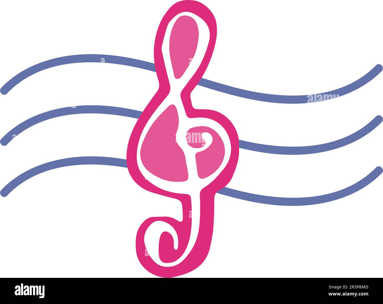 Icône de note de musique logo et design Vector Image Vectorielle Stock ...