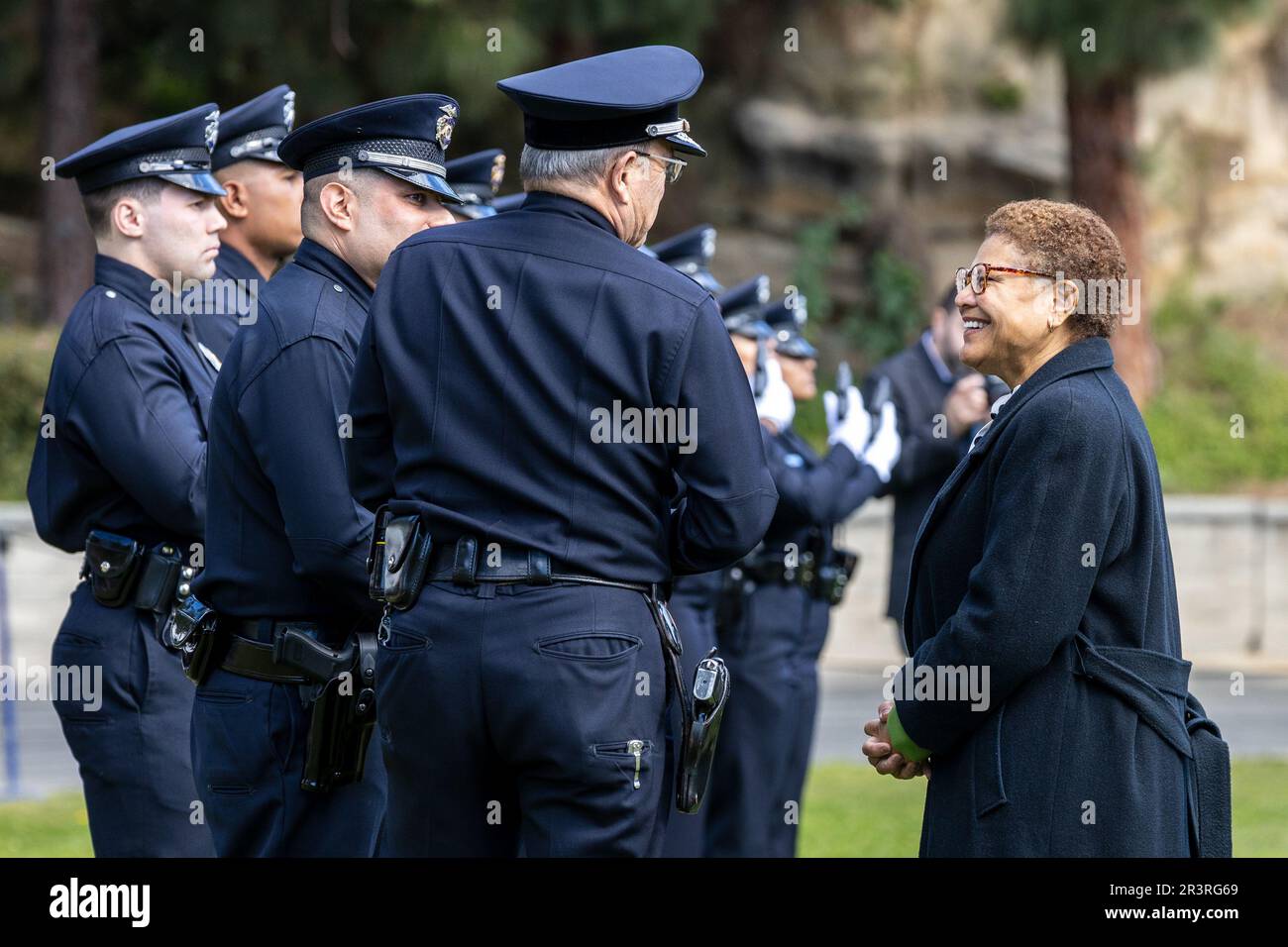 Remise des diplômes du département de police de Los Angeles à l'académie de police de Los ...