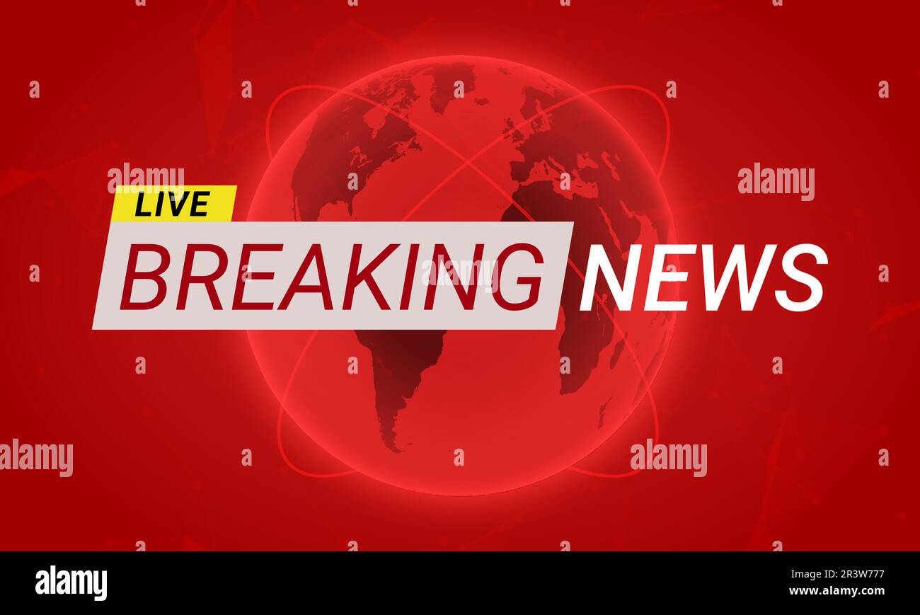 Breaking news tv report template vector background Channel Banner ...