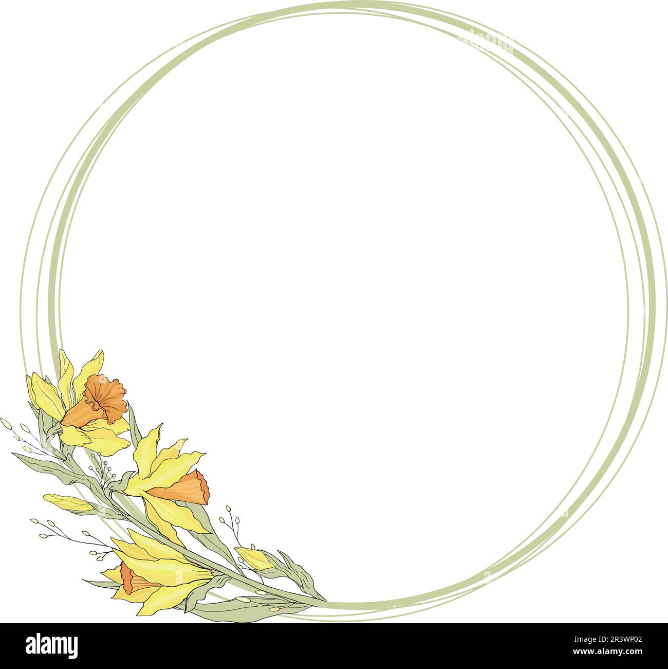 Cadre rond vert Banque de photographies et d’images à haute résolution ...