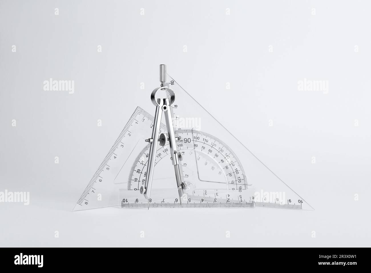 Compass protractor ruler Banque de photographies et d’images à haute ...