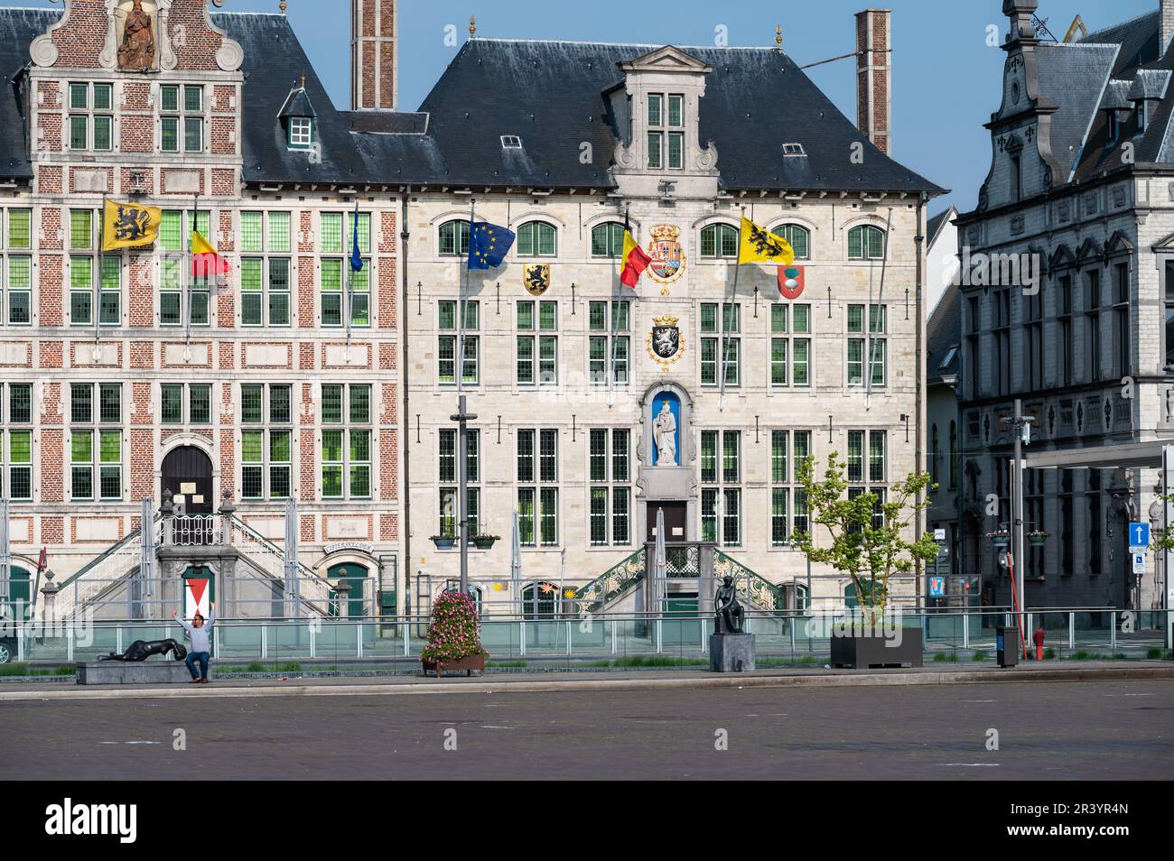 Drapeau de la flandre orientale Banque de photographies et d’images à ...