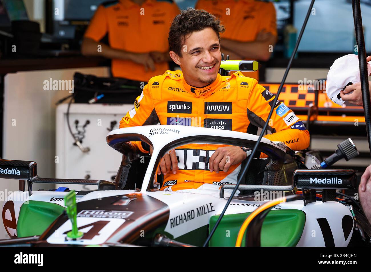 NORRIS Lando (gbr), McLaren F1 Team MCL60, portrait du Grand Prix de ...