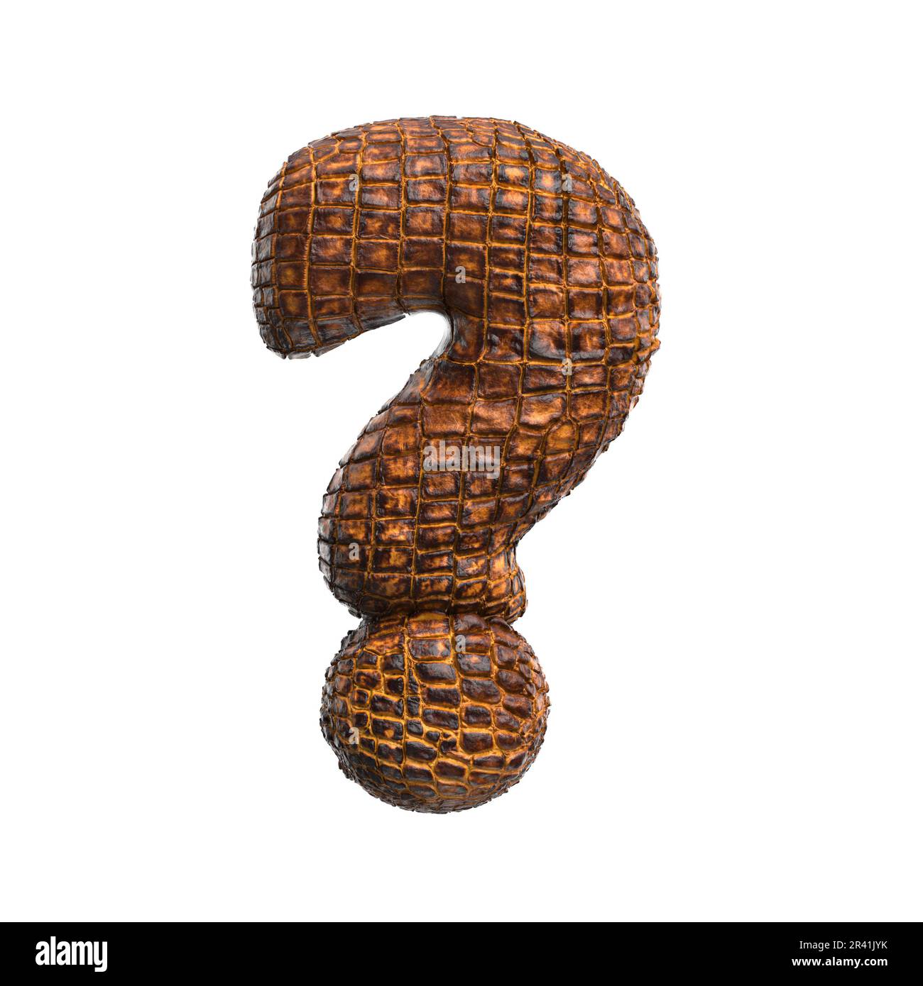 Point d'interrogation crocodile - symbole reptile 3D - adapté pour la ...