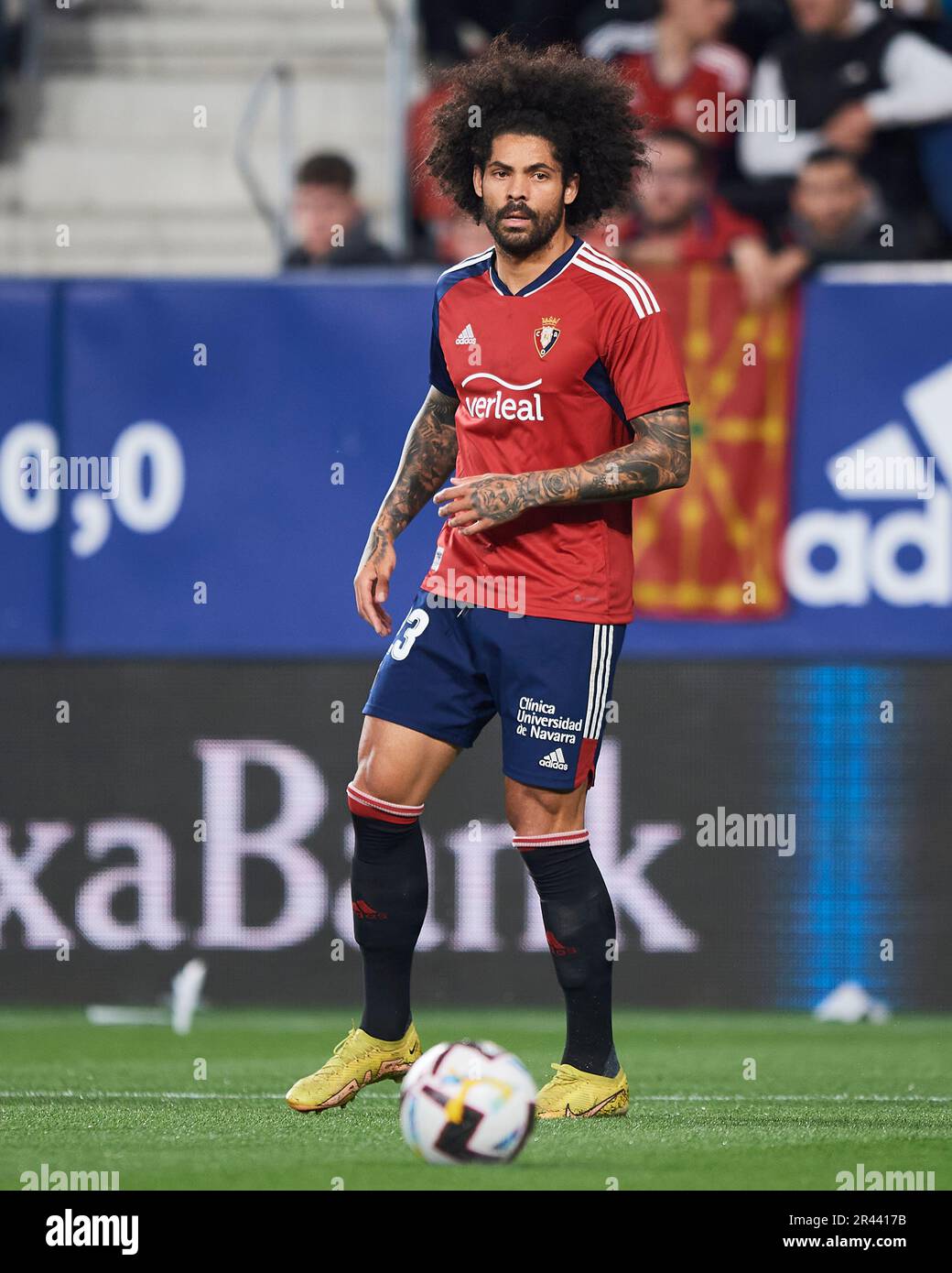 Aridane Hernandez de CA Osasuna en action pendant le match de la Liga ...