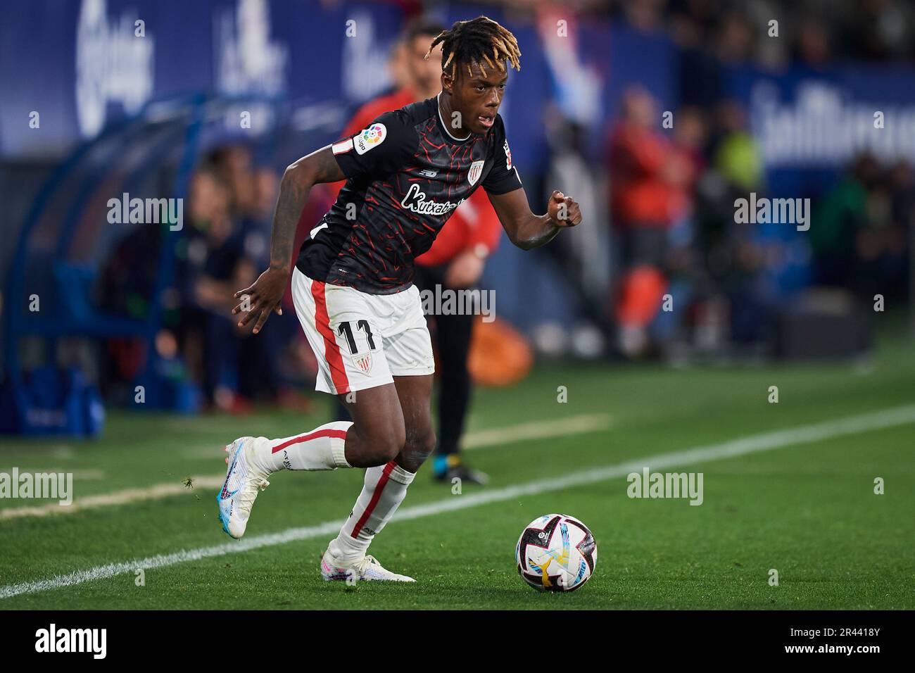 Nico Williams du club d'athlétisme en action pendant le match de la ...