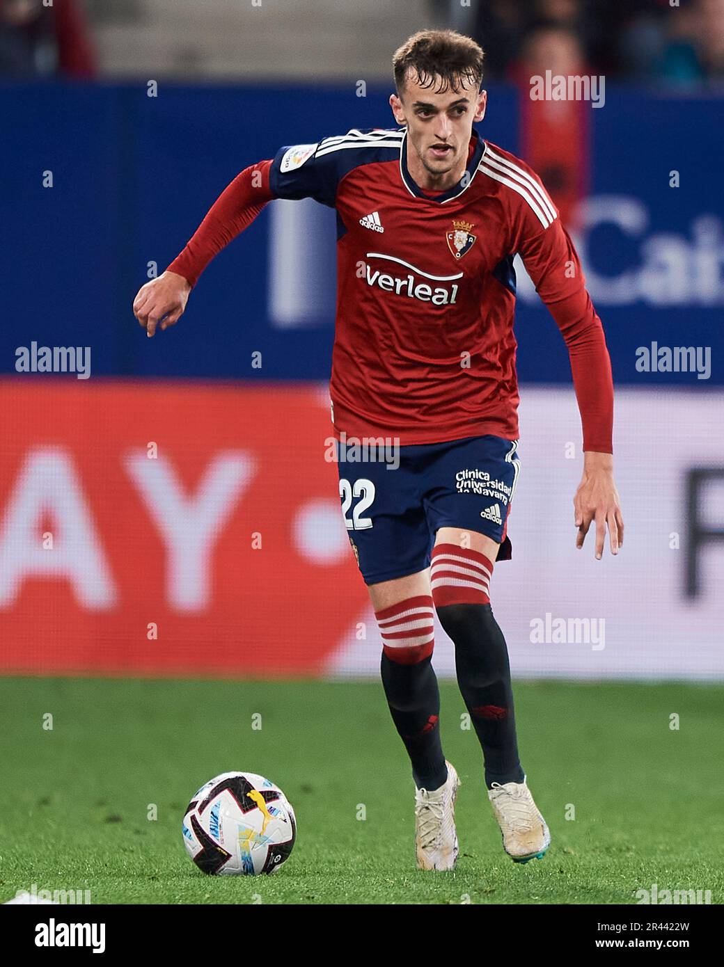 Aimar Oroz de CA Osasuna en action pendant le match de la Liga ...