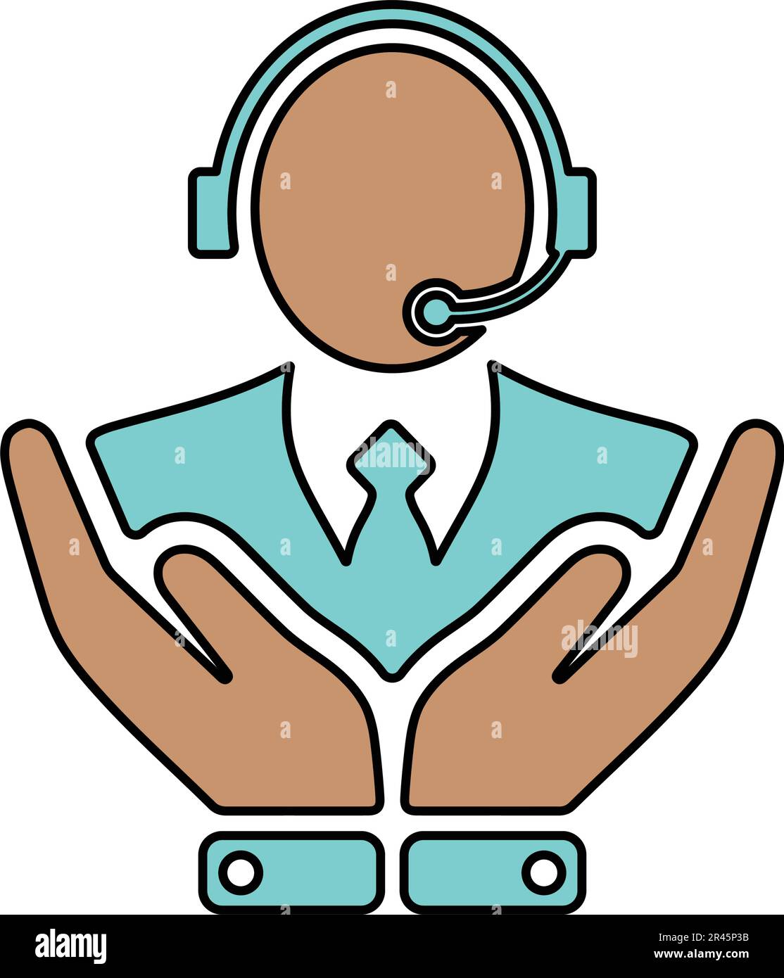 Assistance aux agents Banque d'images vectorielles - Alamy