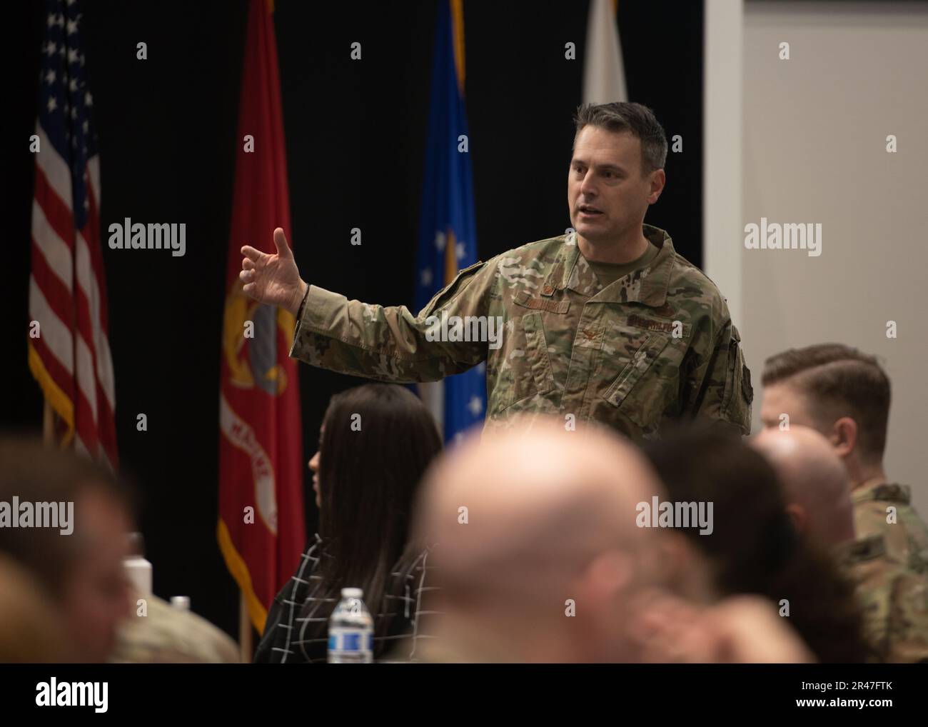 ÉTATS-UNIS Le colonel de la Force aérienne Craig Miller, commandant de ...