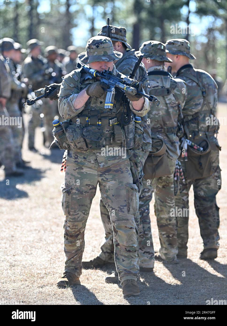 Soldats affectés aux États-Unis Armée John F. Kennedy Centre et école ...