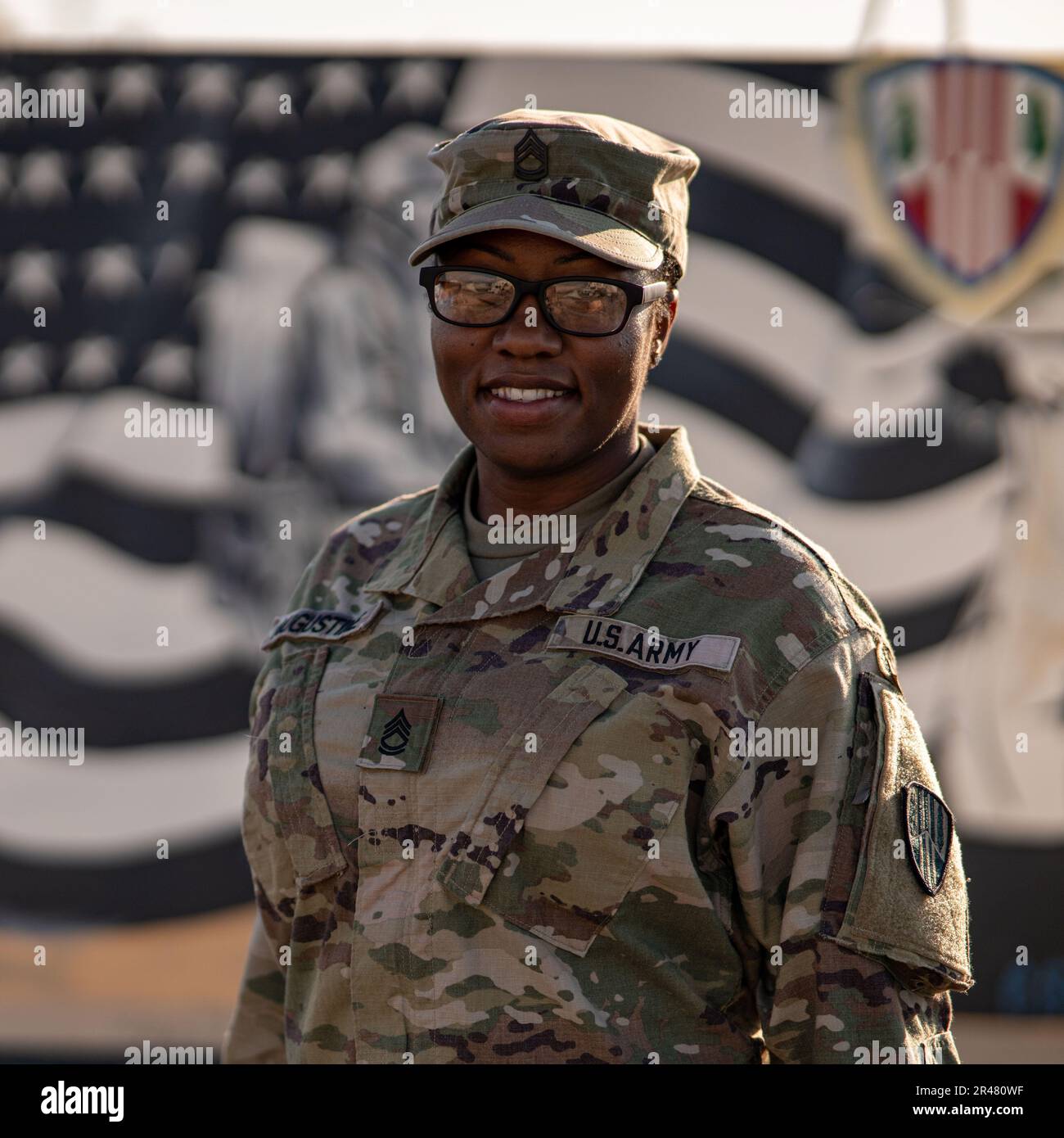 ÉTATS-UNIS Le Shaunte 1st Augustine, officier non commandant des ...