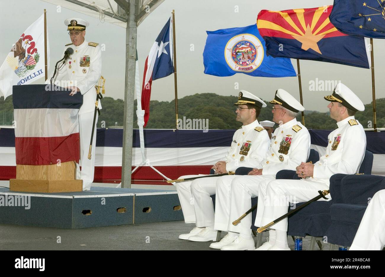 Le commandant DE la Marine AMÉRICAINE, Groupe sous-marin sept, sous ...