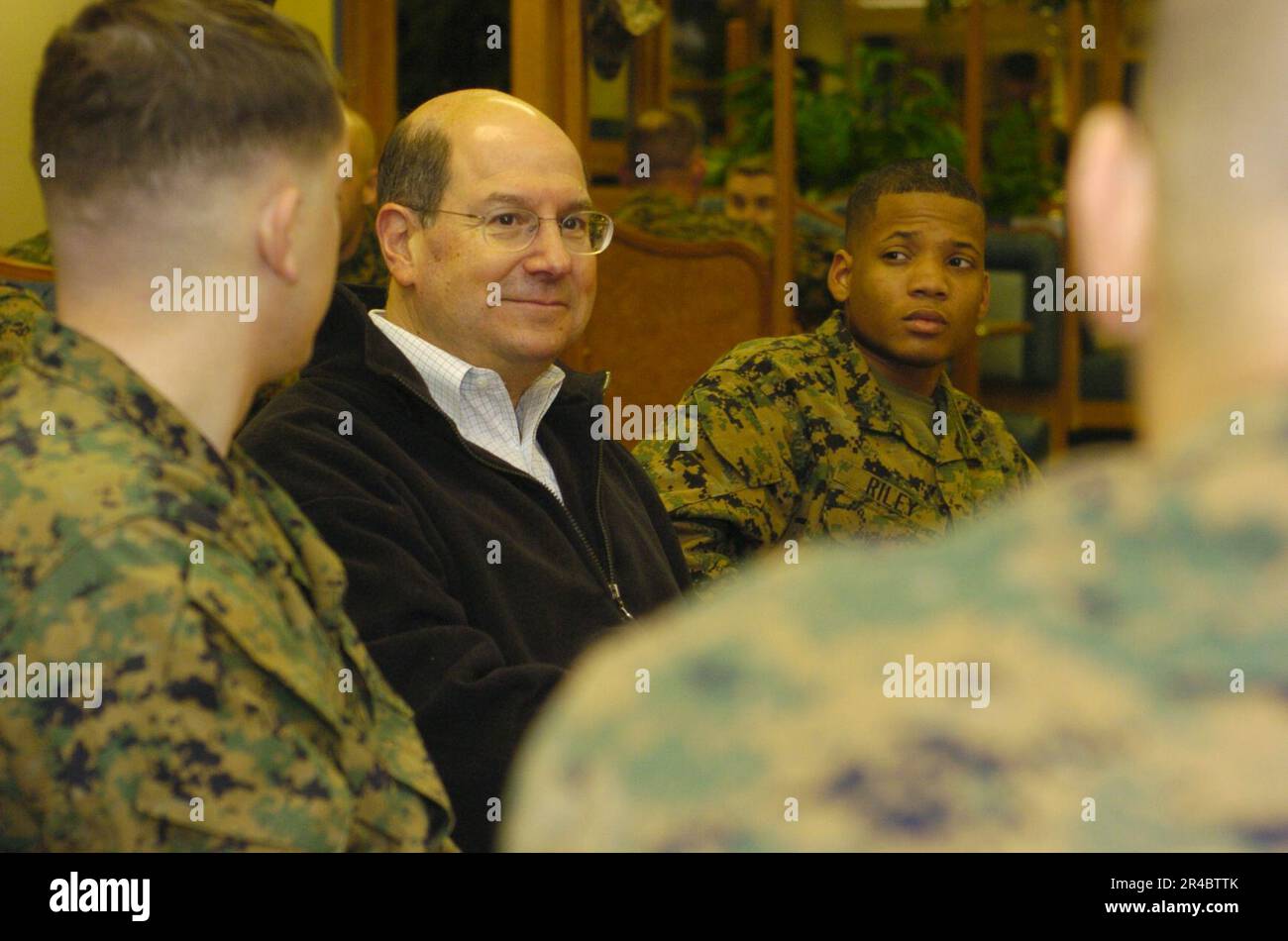 US Navy lors d'une visite de familiarisation du Camp Lejeune, le ...
