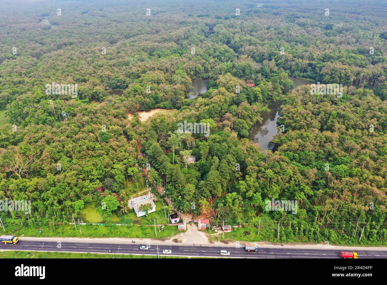 Gazipur, Bangladesh - 25 mai 2023 : le parc national Bhawal est une réserve naturelle et le parc ...