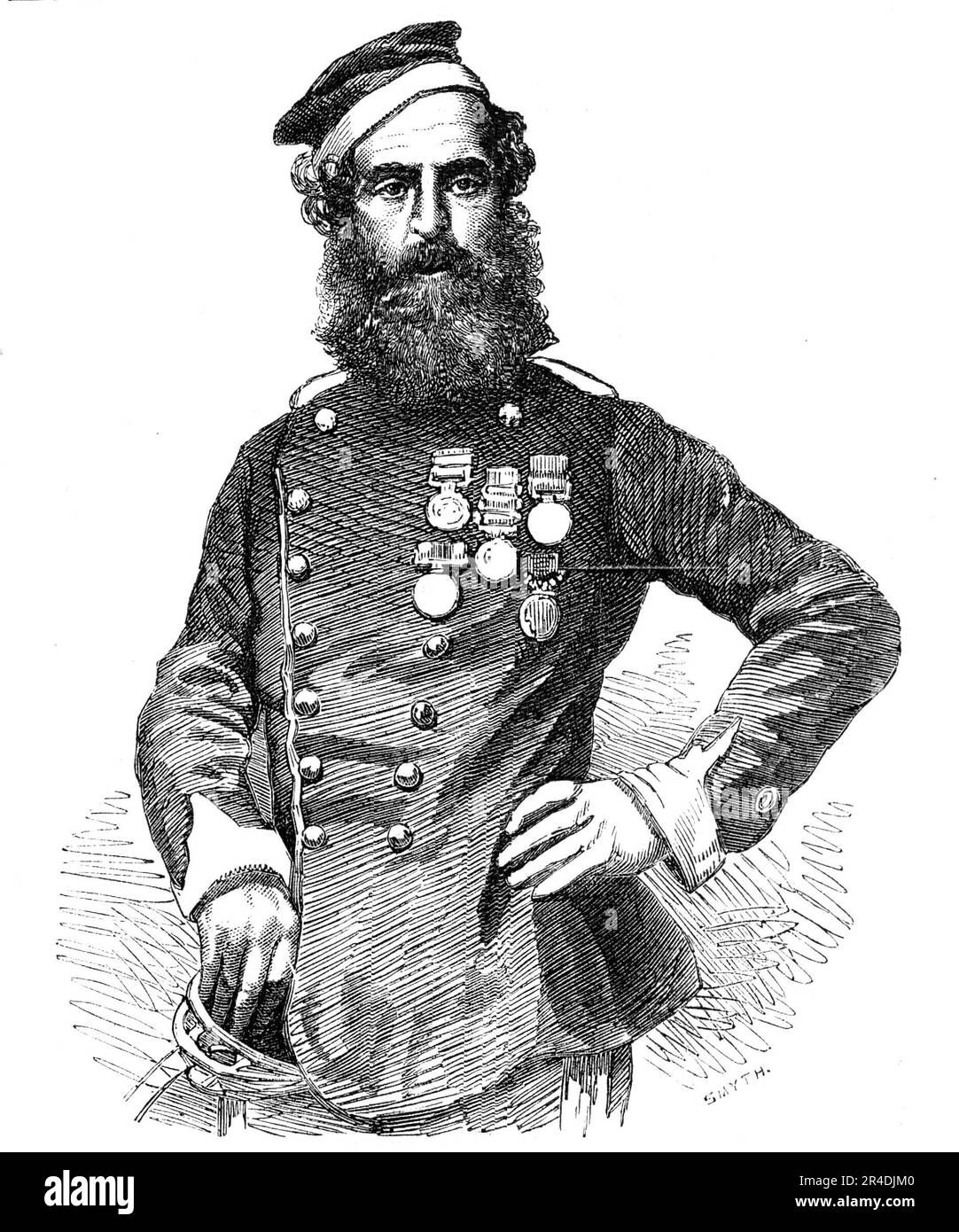 Privé John Penn, 17th Lanciers, avec onze honneurs, de la Crimée, d'une ...