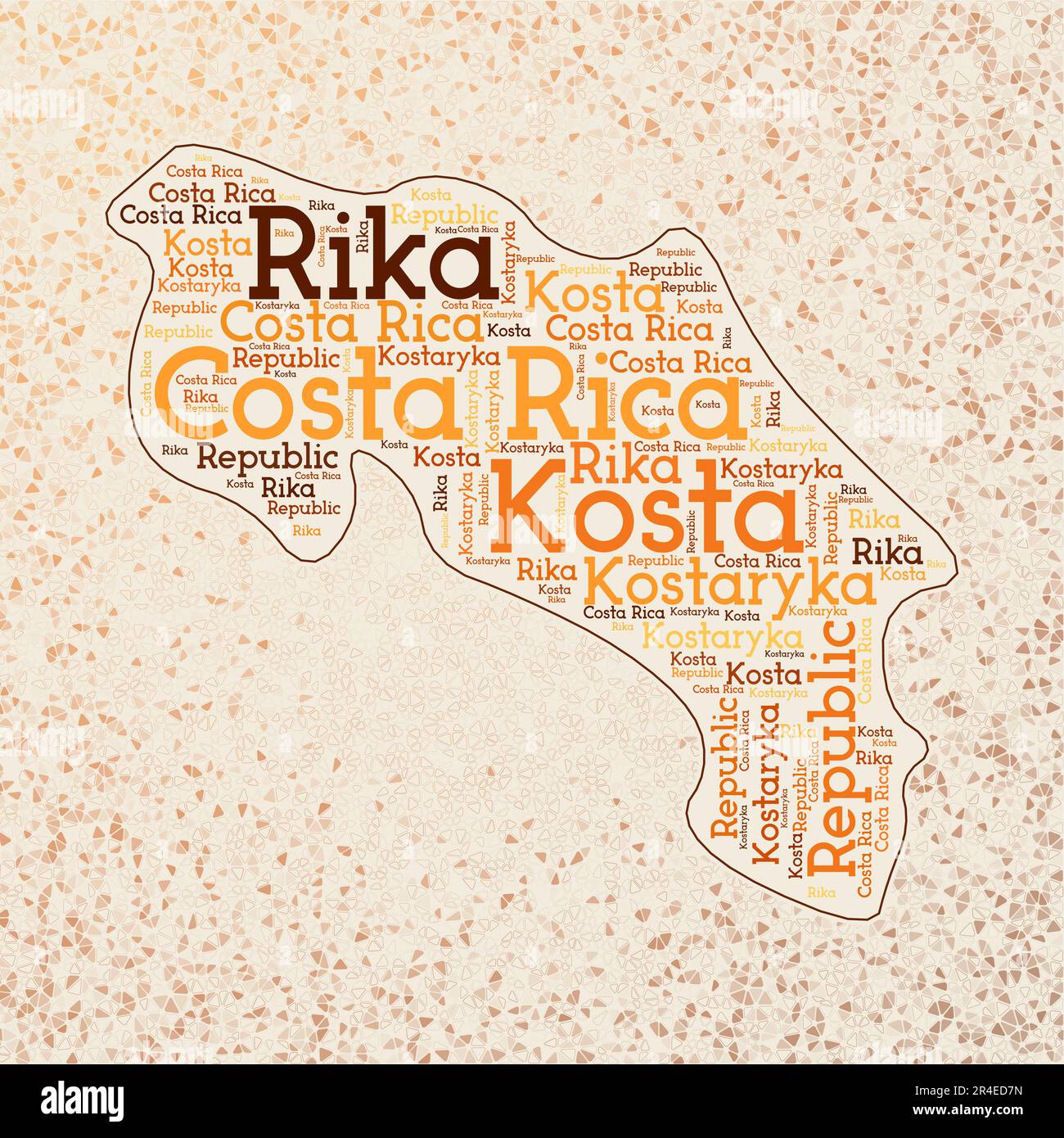 Mapa de costa rica en el mapa Banque de photographies et d’images à ...