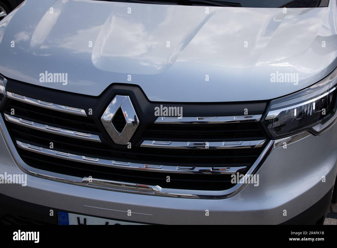 Logo de signe de concessionnaire de voitures neuves renault Banque de ...