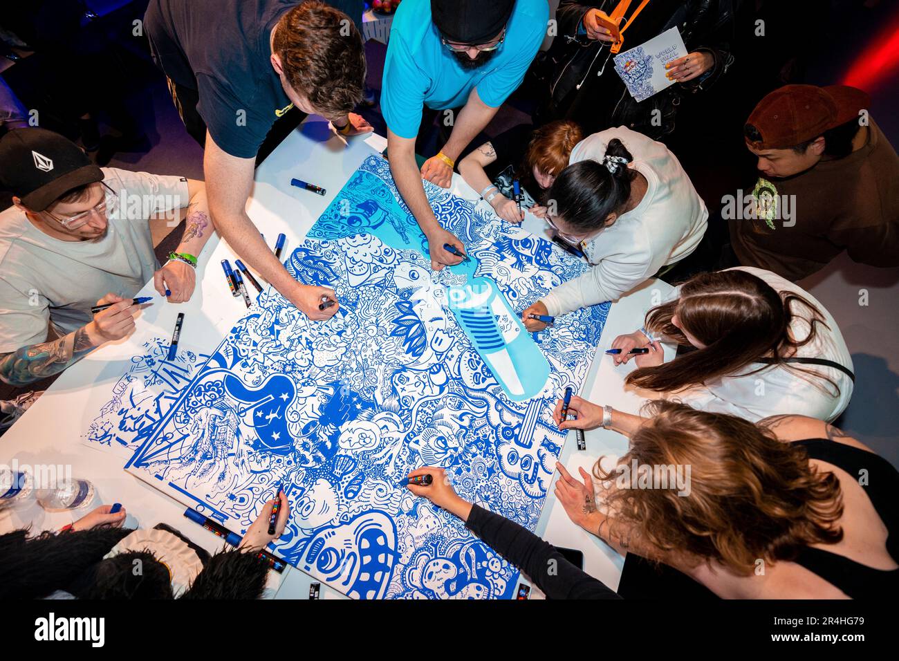 The Red Bull Doodle Art World Final in Amsterdam, Netherlands, was a ...