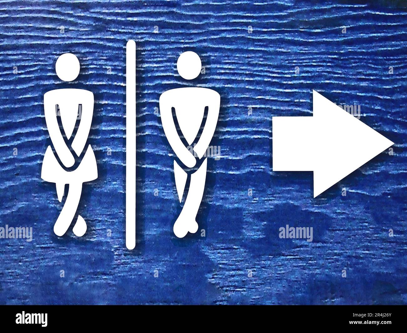 panneau de signalisation des toilettes publiques avec figure blanche ...