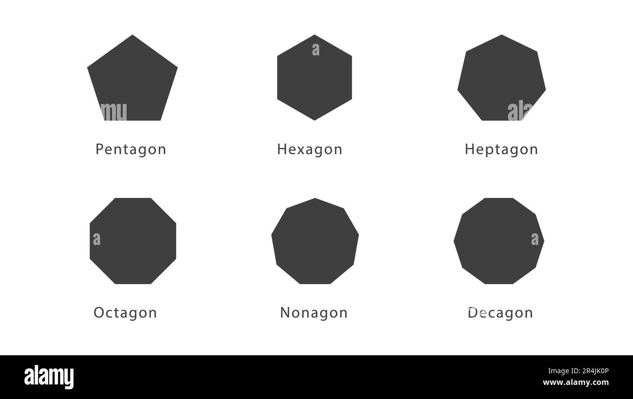 Pentagon shape vector infographic Banque d'images noir et blanc - Alamy