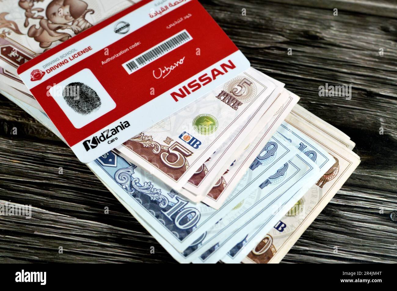 Le Caire, Egypte, 26 mai 2023: KidZos Money, permis de conduire de ...