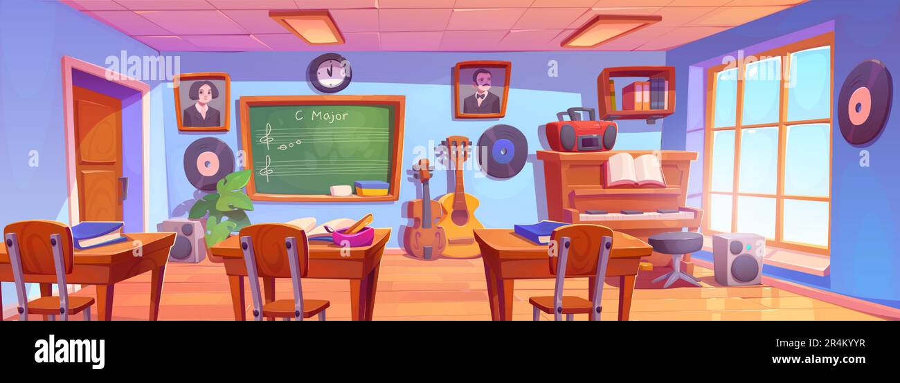 École de musique pour enfants salle de classe pour jouer piano et ...